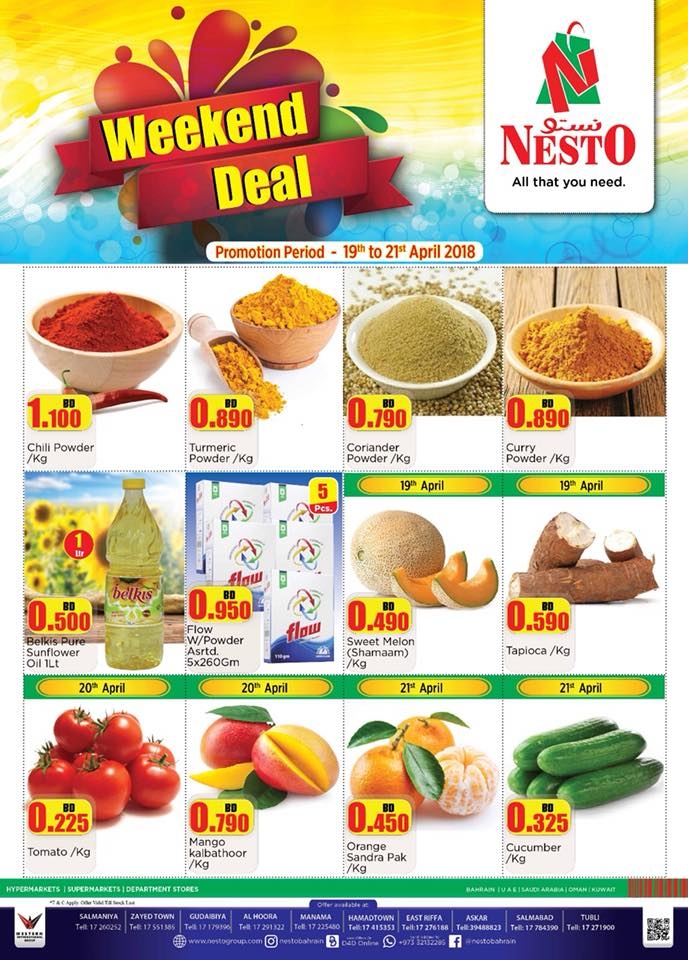 Nesto Supermarket Weekend Deals in Bahrain