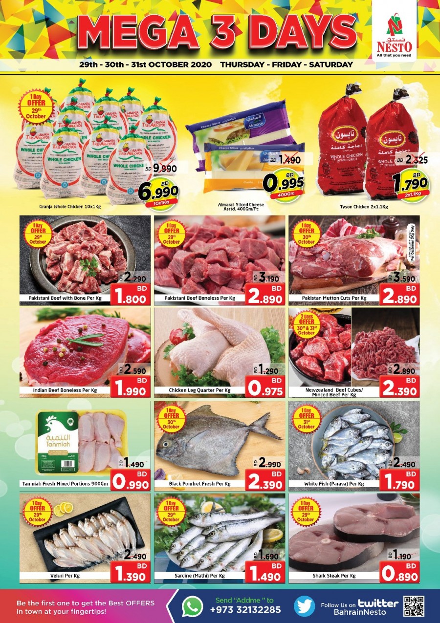 Nesto Hypermarket 3 Mega Days Offers | Nesto Bahrain Offers