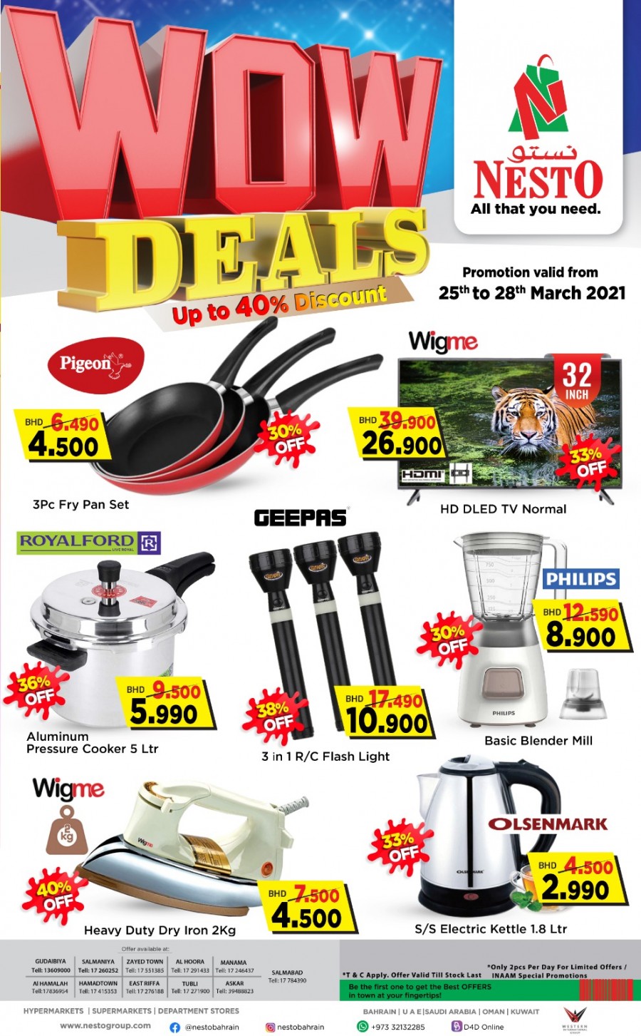 Nesto Bahrain Weekend Wow Deals | Nesto Bahrain Offers