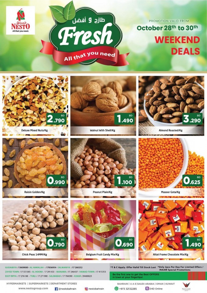 Nesto Hypermarket Bahrain Fresh Weekend Promotion