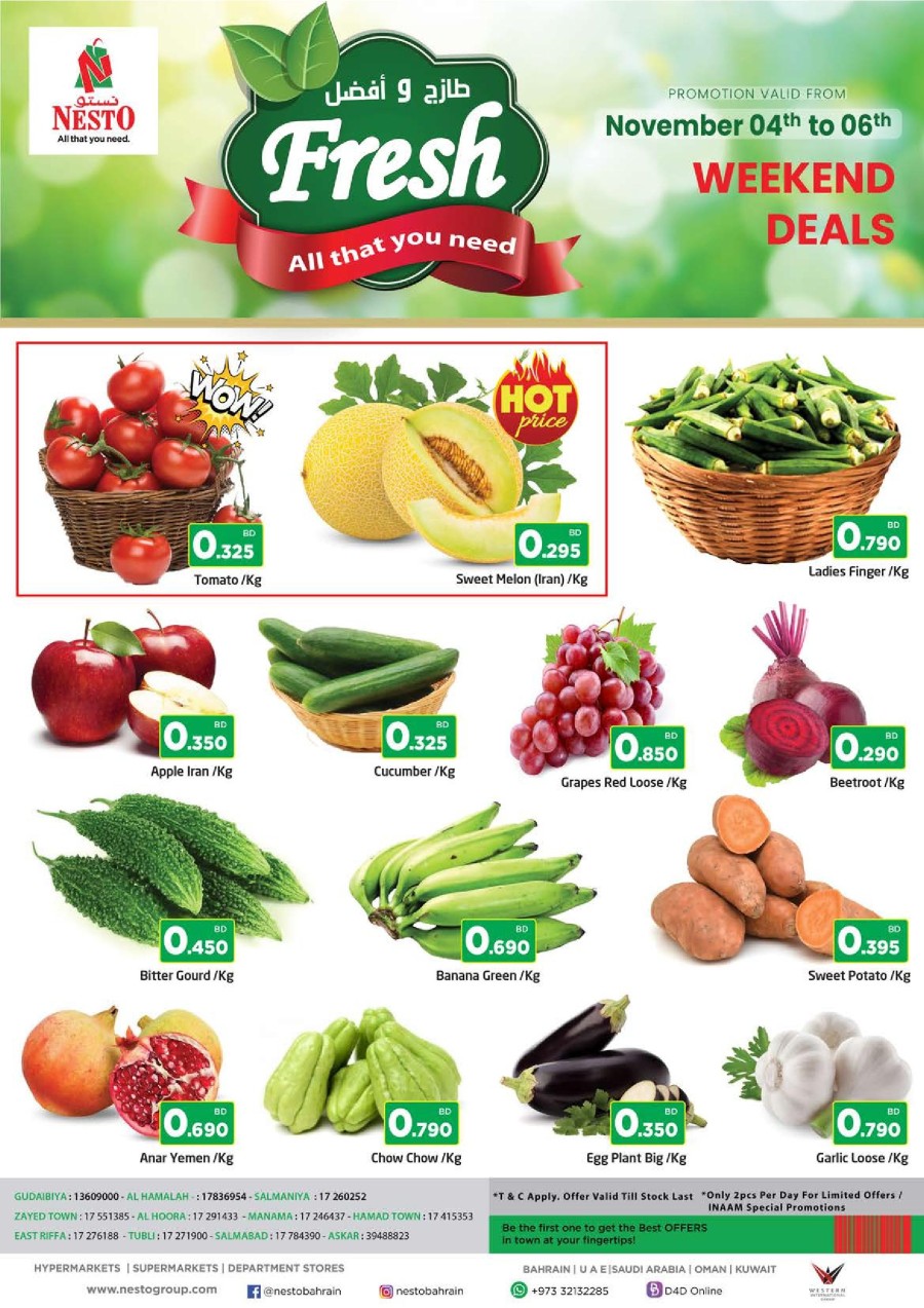 Nesto Hypermarket Fresh Weekend Promotion | Bahrain Offers