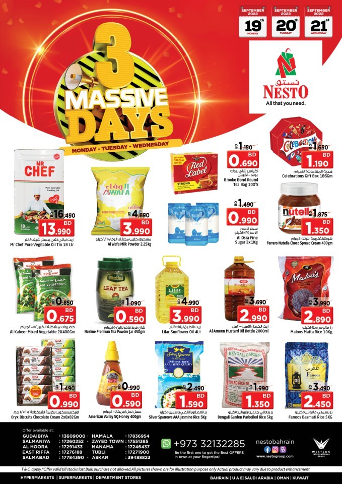 Nesto Massive Days Promotion | Nesto Bahrain Deals